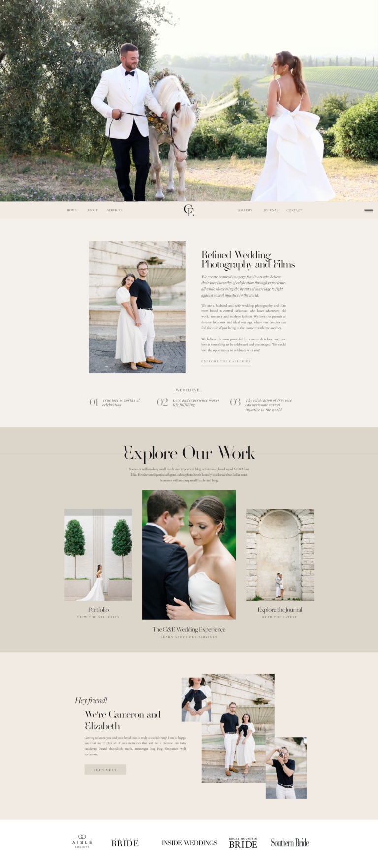 Cameron and Elizabeth Custom Brand & Showit Website Reveal - Artful ...